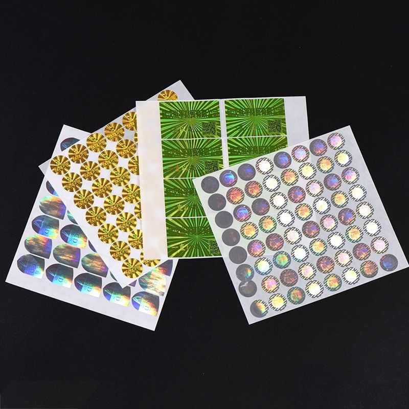 UV Resistant Holographic Vinyl Sticker Paper Security Removable Anti ...